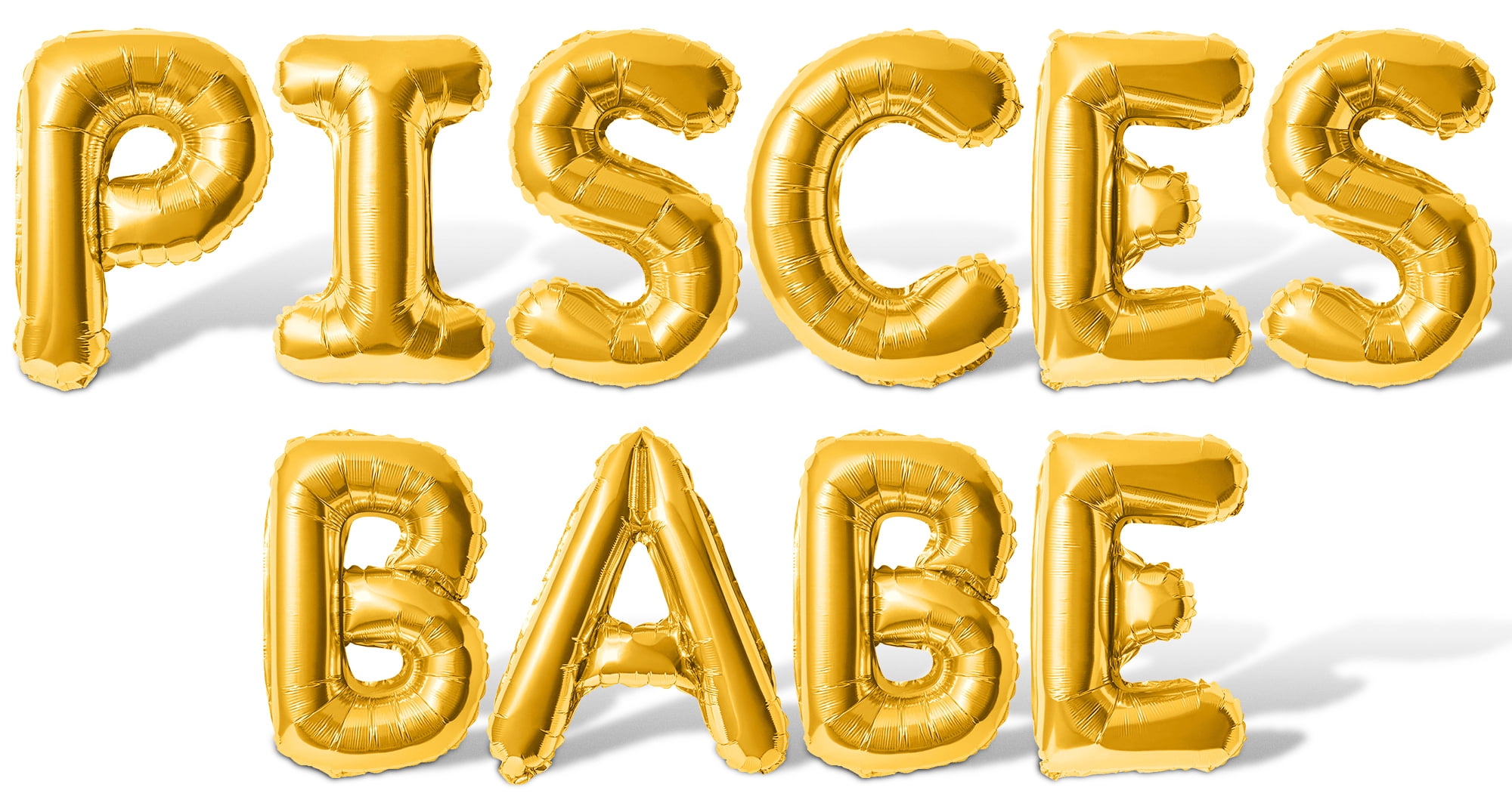 Letter Balloons - PISCES BABE 16" Inch Alphabet Letters Foil Mylar ...