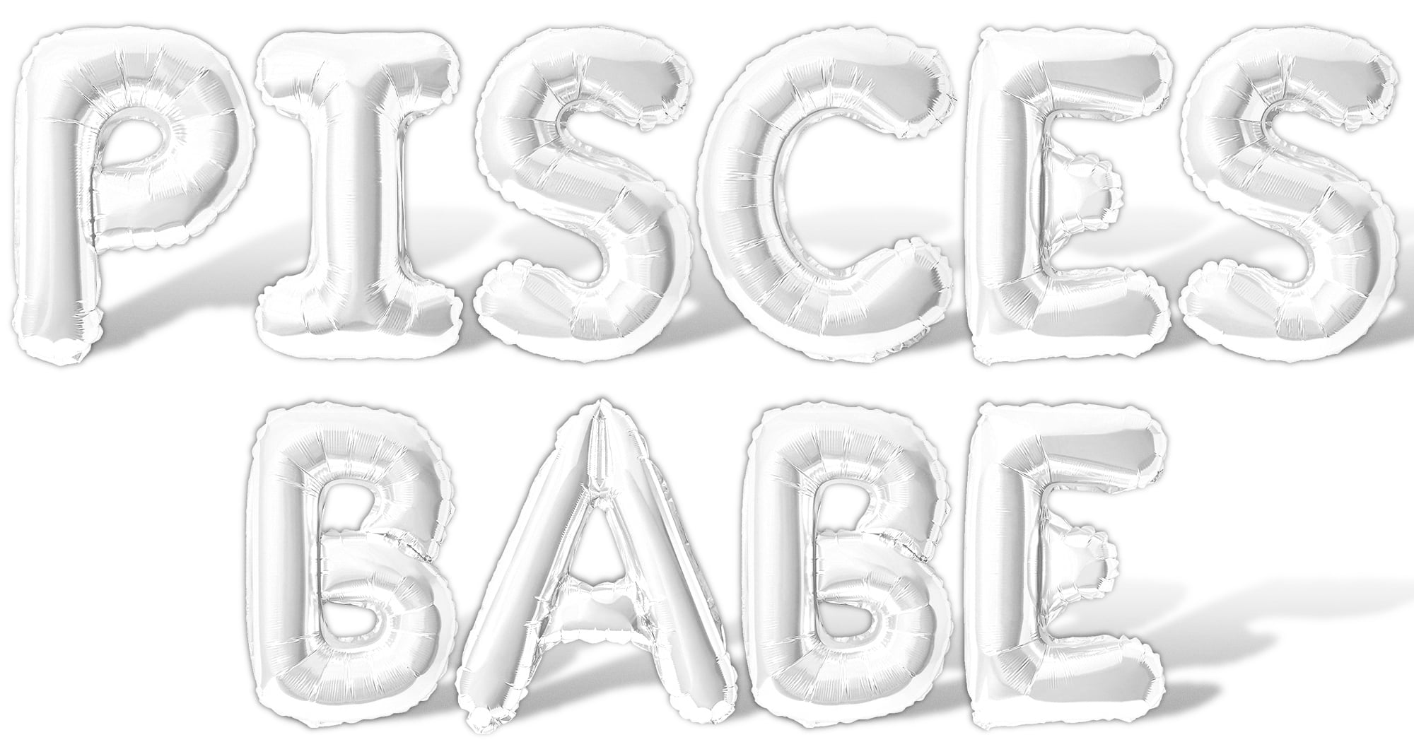 Letter Balloons - PISCES BABE 16" Inch Alphabet Letters Foil Mylar ...