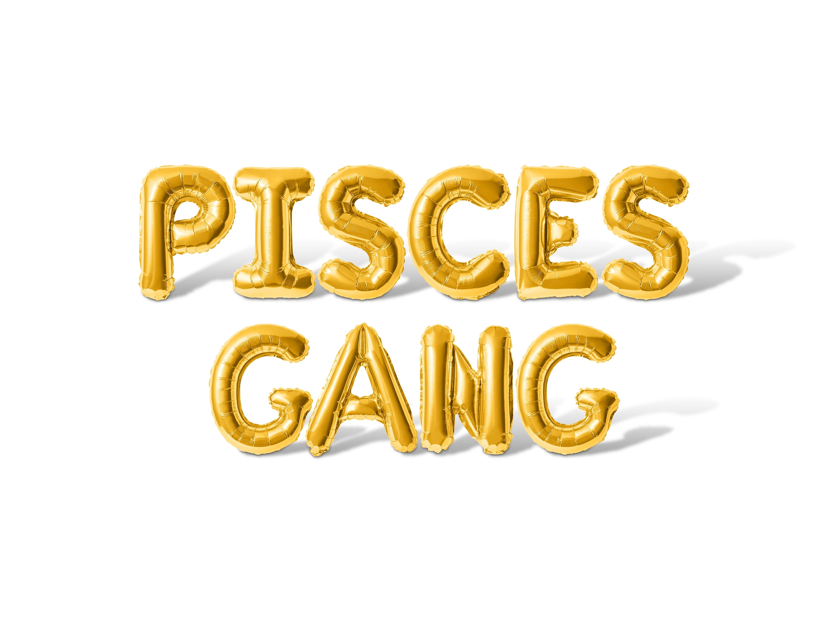 Letter Balloons - PISCES GANG 16" Inch Alphabet Letters Foil Mylar ...