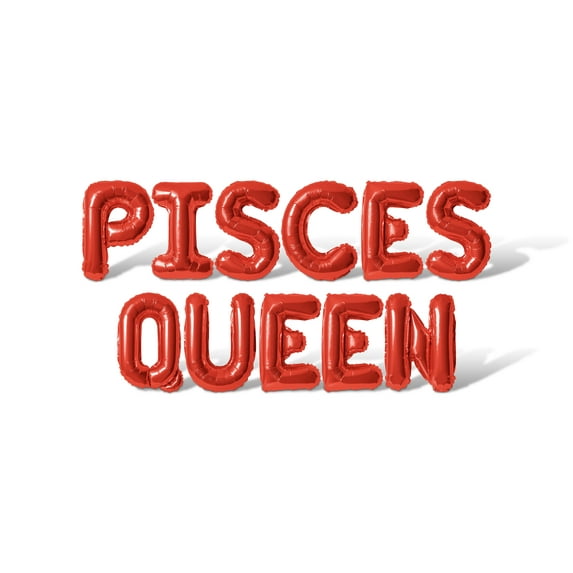 Letter Balloons - PISCES QUEEN 16" Inch Alphabet Letters Foil Mylar ...