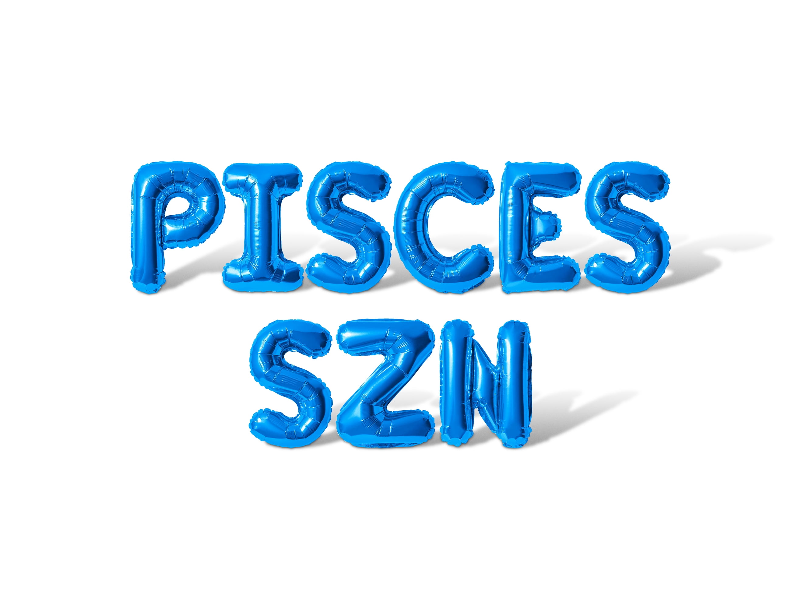 Letter Balloons - PISCES SZN 16" Inch Alphabet Letters Foil Mylar ...