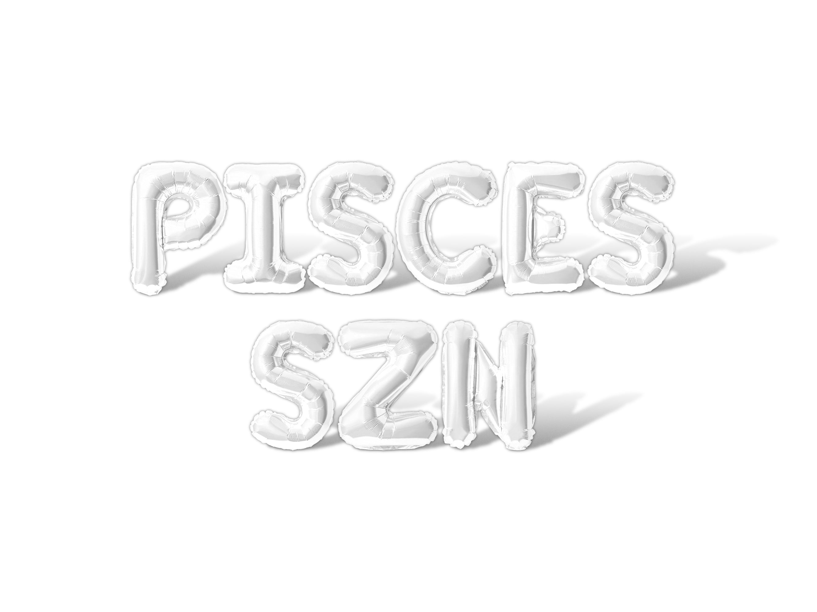 Letter Balloons - PISCES SZN 16" Inch Alphabet Letters Foil Mylar ...