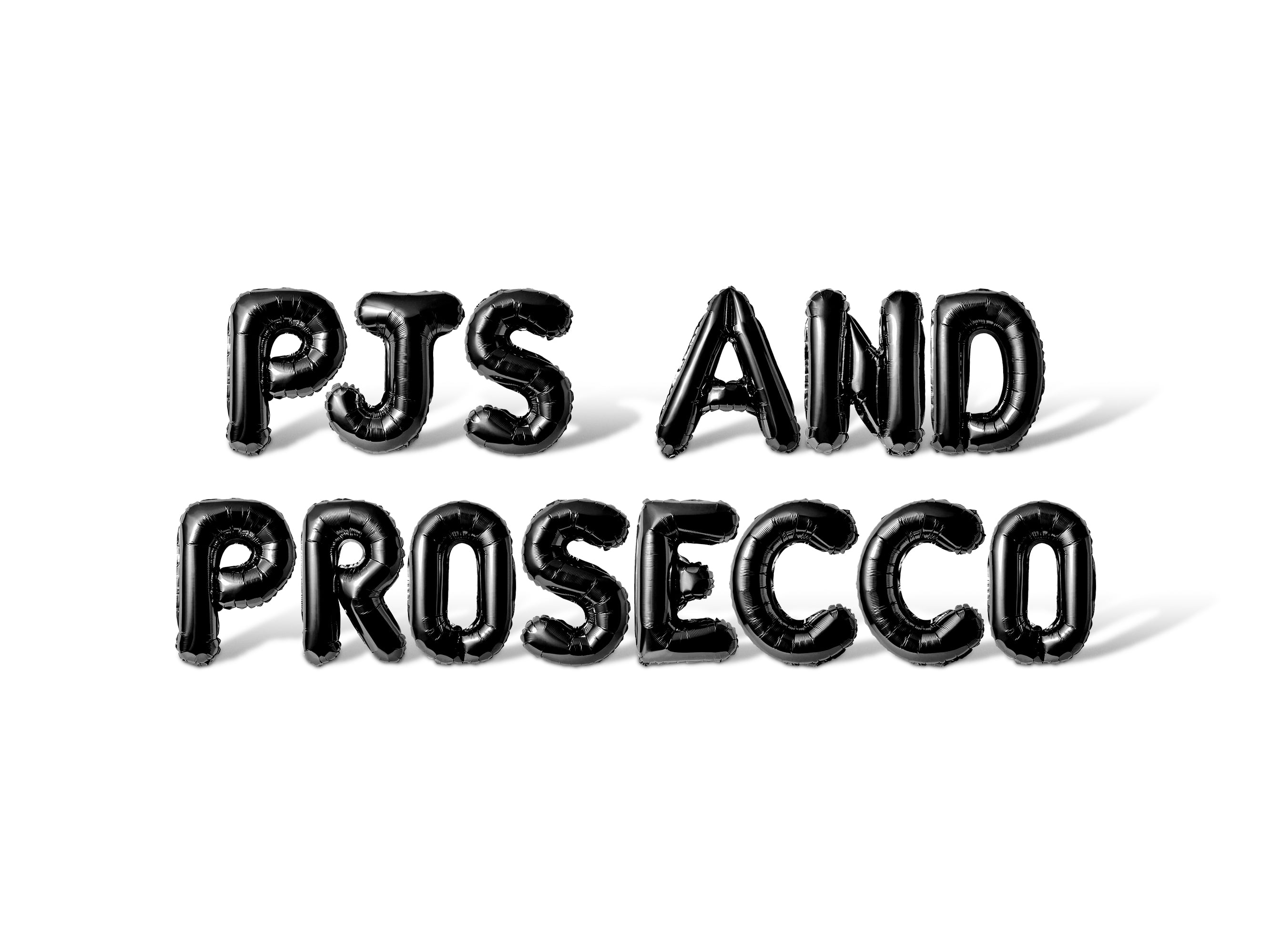 Letter Balloons - PJS AND PROSECCO 16" Inch Alphabet Letters Foil Mylar ...