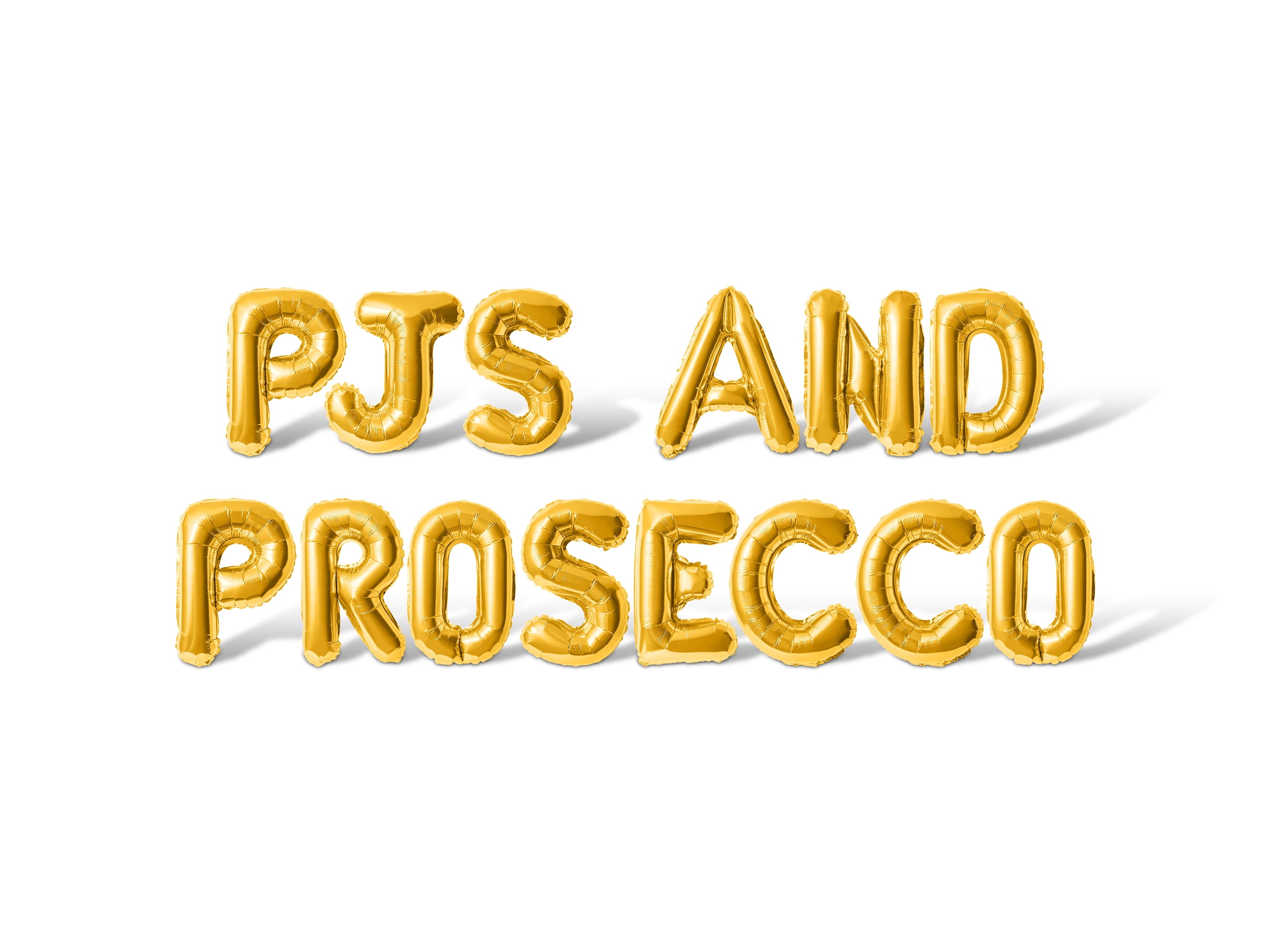 Letter Balloons - PJS AND PROSECCO 16" Inch Alphabet Letters Foil Mylar ...