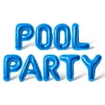Letter Balloons - POOL PARTY 16" Inch Alphabet Letters Foil Mylar ...