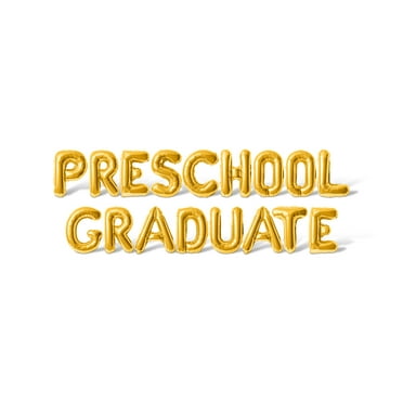 Letter Balloons - 1ST GRADE GRADUATE 16" Inch Alphabet Letters Foil ...