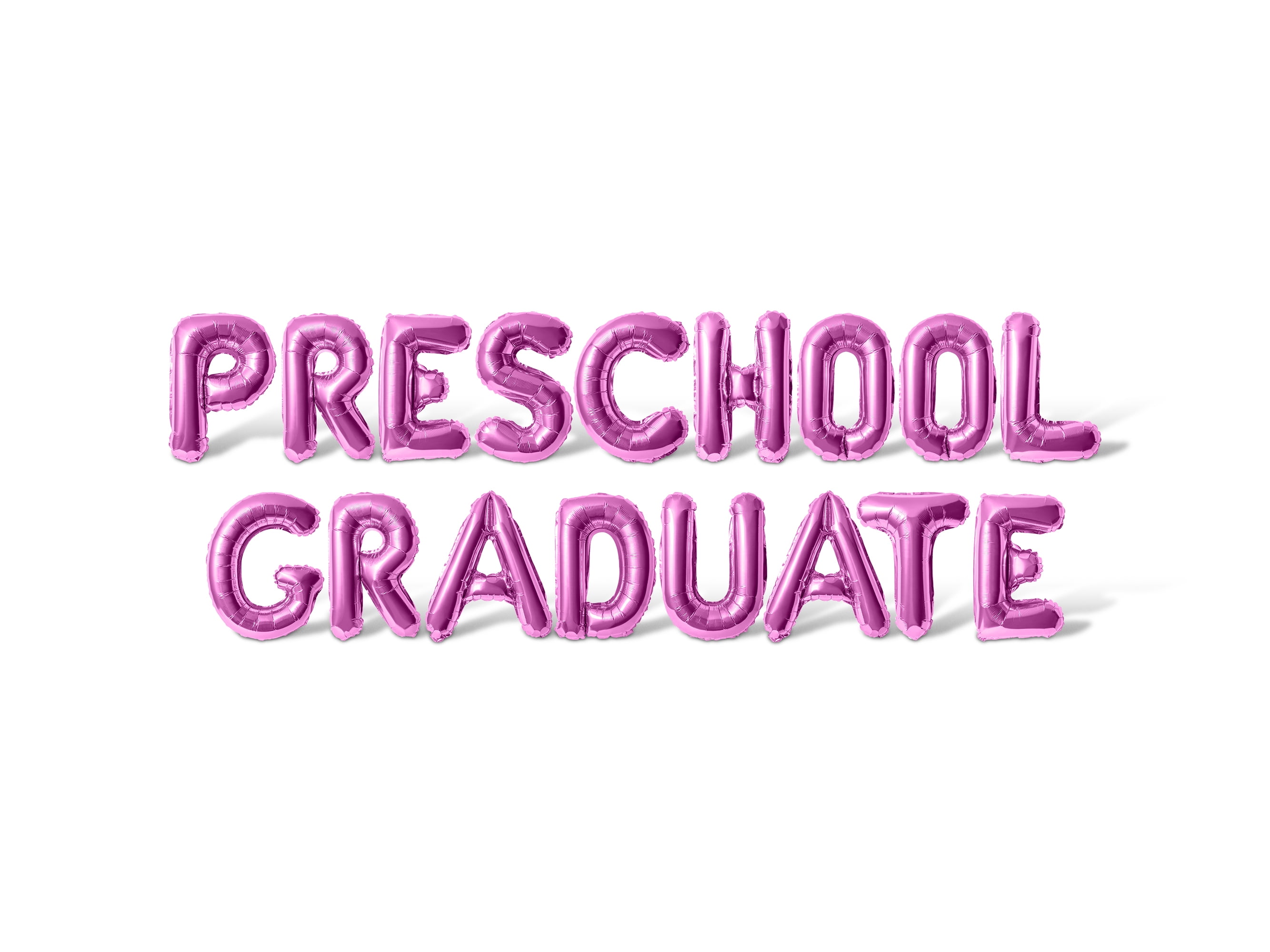Letter Balloons - PRESCHOOL GRADUATE 16" Inch Alphabet Letters Foil ...