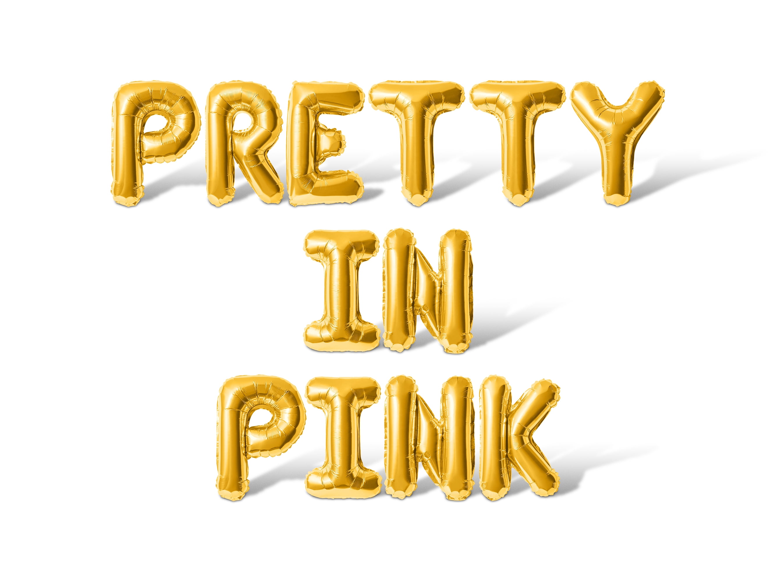 Letter Balloons - PRETTY IN PINK 16" Inch Alphabet Letters Foil Mylar ...