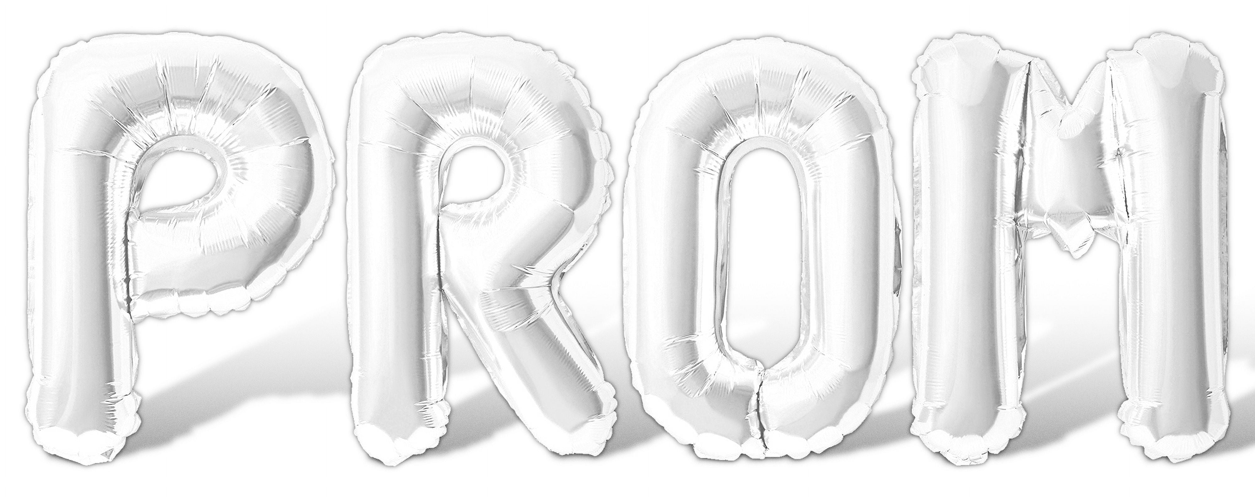 Letter Balloons - PROM 16" Inch Alphabet Letters Foil Mylar Balloon ...