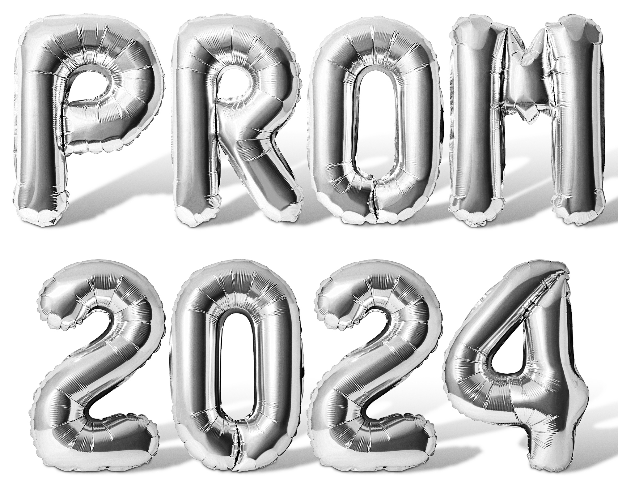 Letter Balloons - PROM 2024 16" Inch Alphabet Letters Foil Mylar ...
