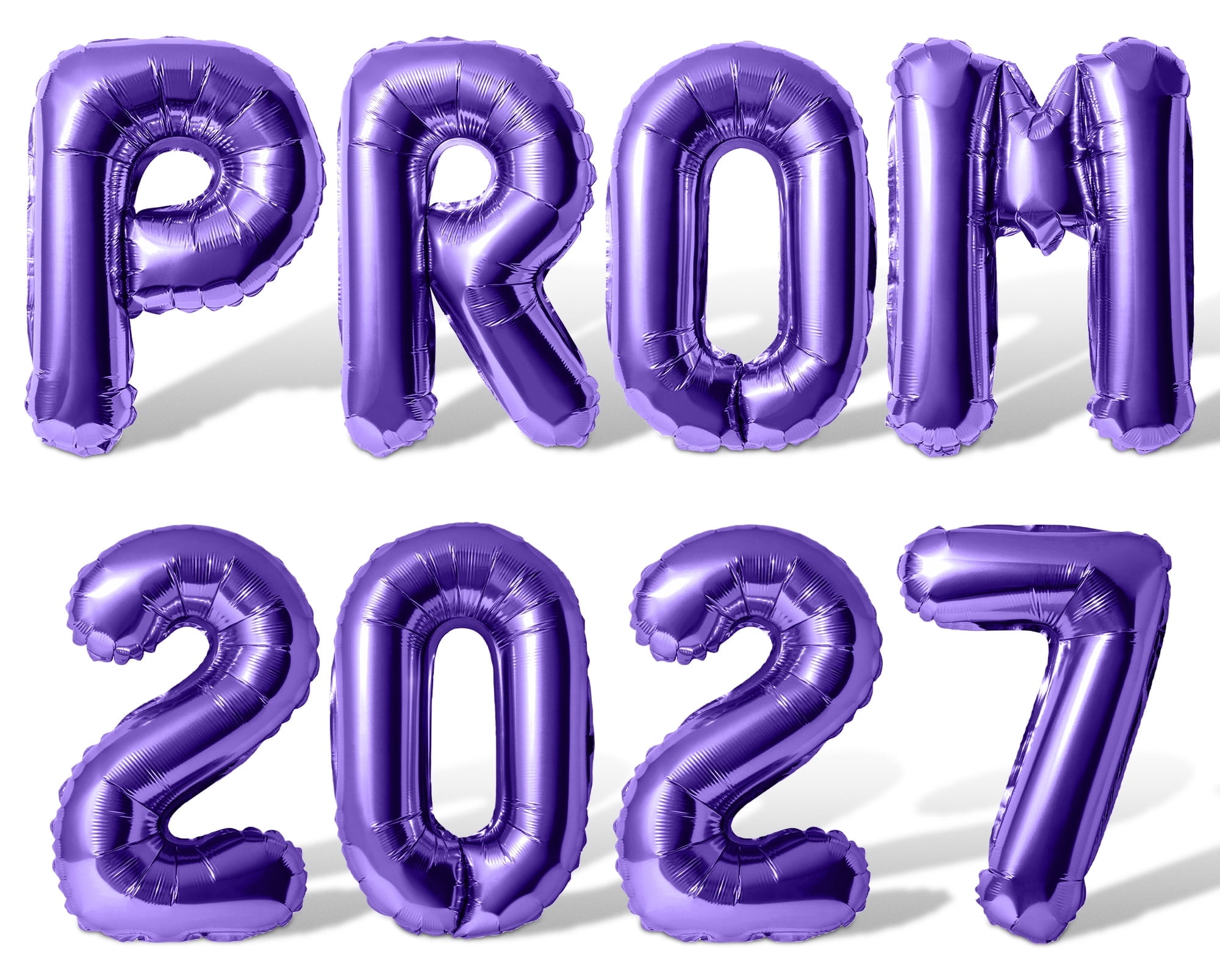 Letter Balloons - PROM 2027 16" Inch Alphabet Letters Foil Mylar ...