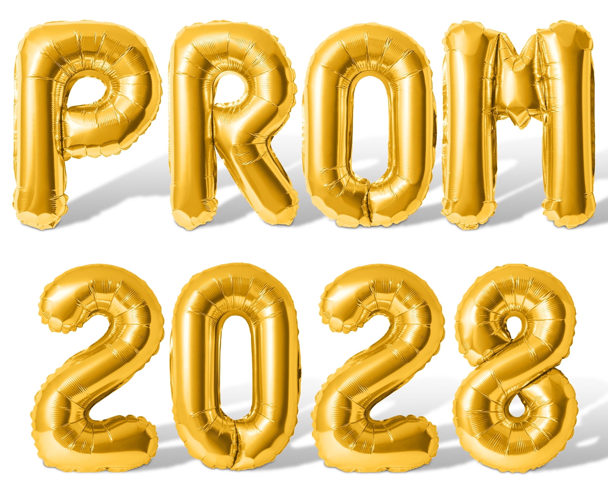 Letter Balloons - PROM 2028 16" Inch Alphabet Letters Foil Mylar ...
