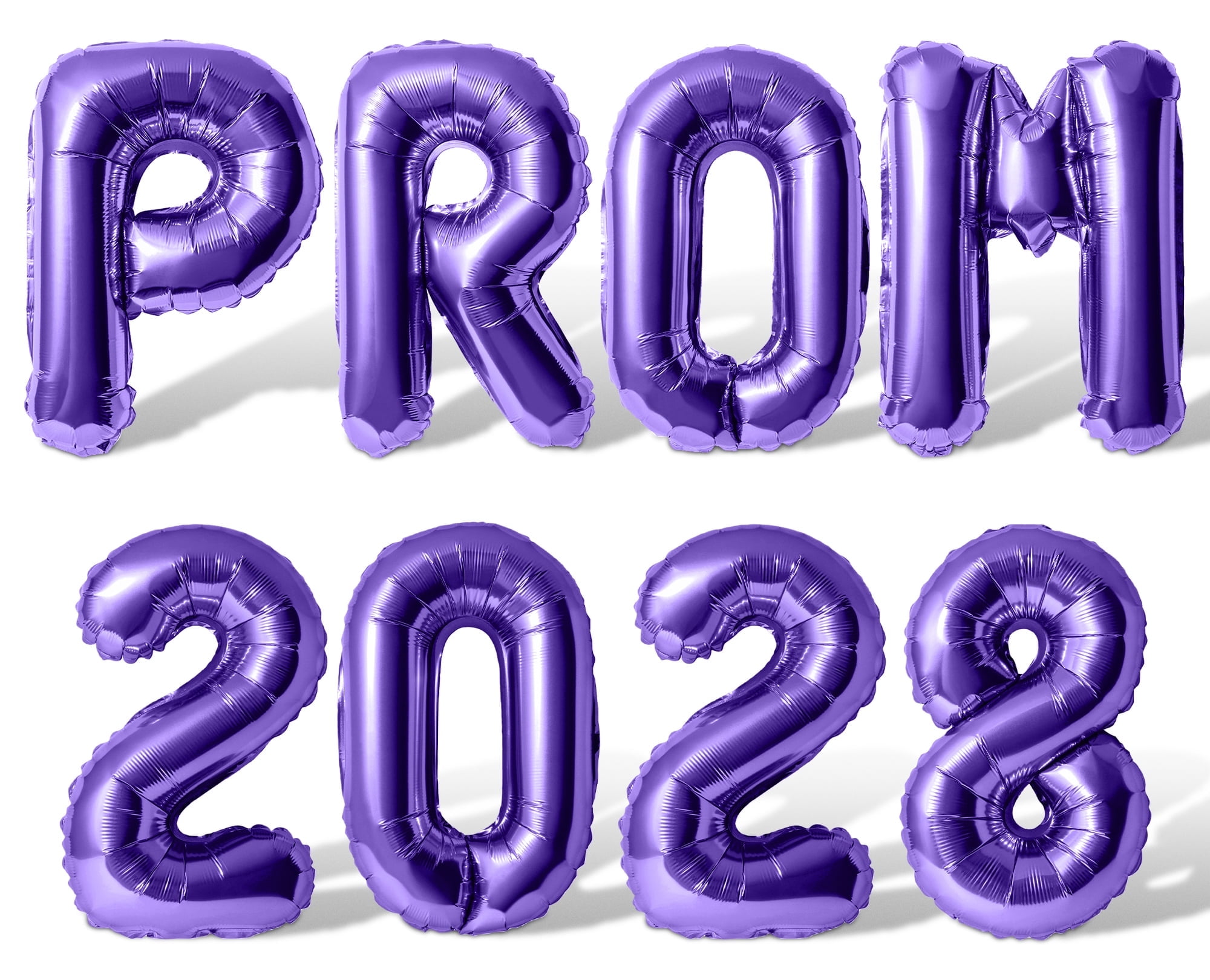 Letter Balloons - PROM 2028 16" Inch Alphabet Letters Foil Mylar ...