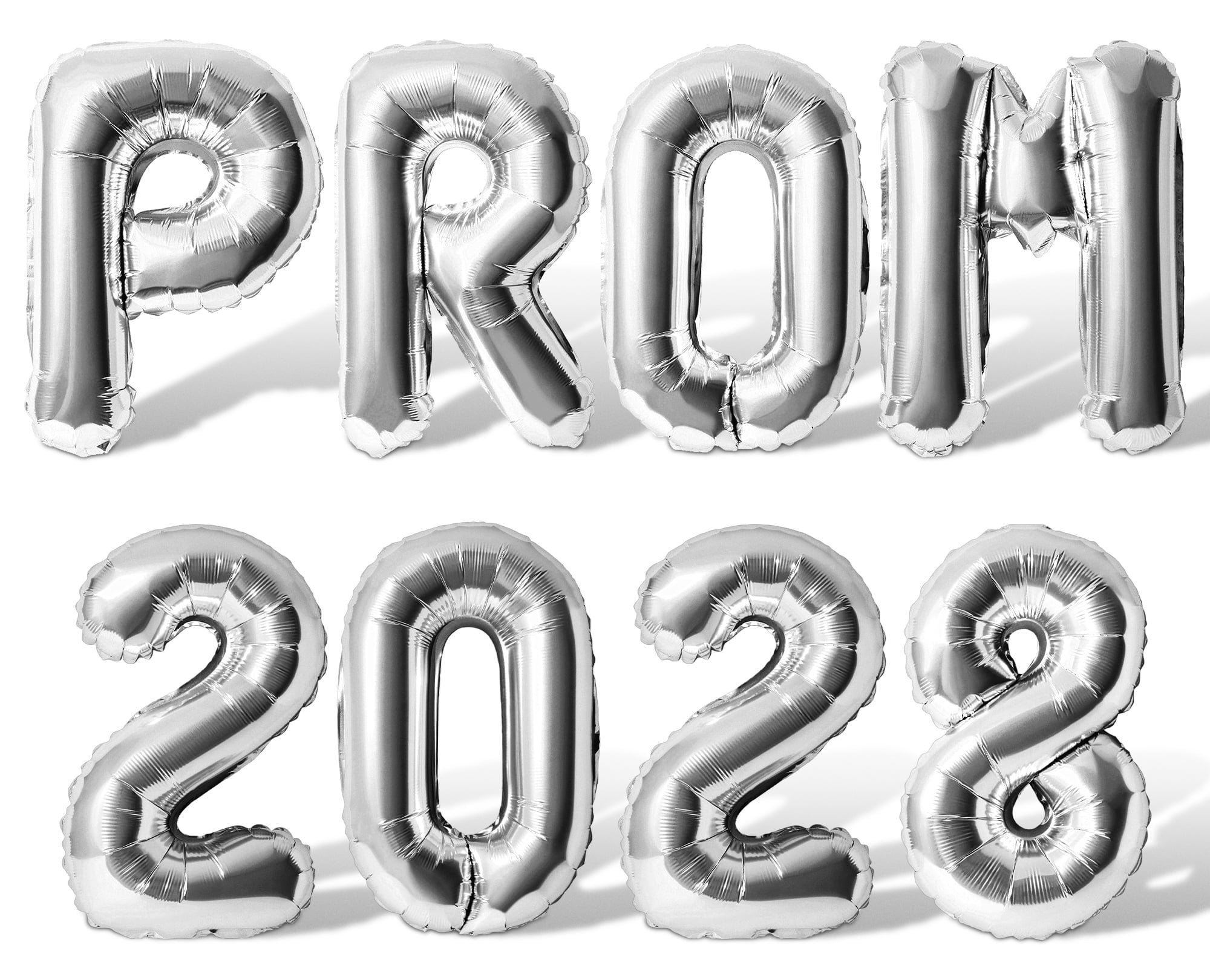 Letter Balloons - PROM 2028 16" Inch Alphabet Letters Foil Mylar ...