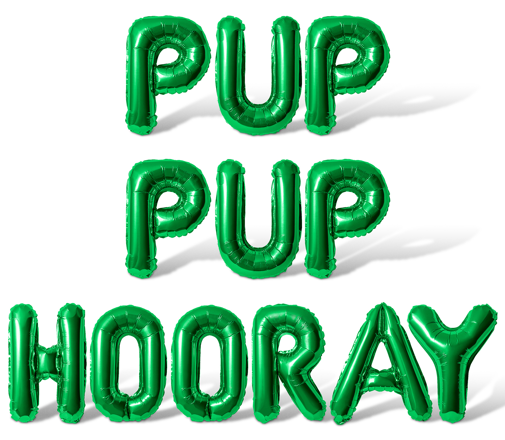 Letter Balloons - PUP PUP HOORAY 16" Inch Alphabet Letters Foil Mylar ...