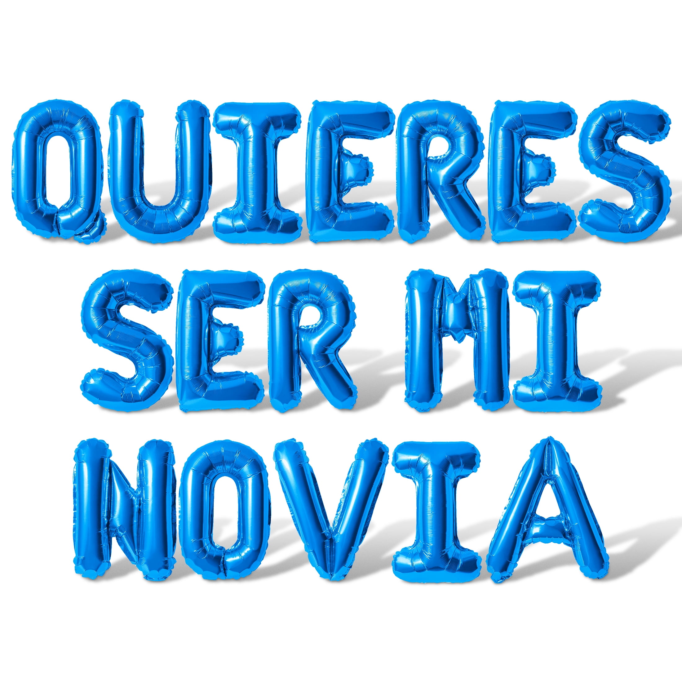 16" Inch QUIERES SER MI NOVIA Letter Balloons Banner, Foil Mylar ...