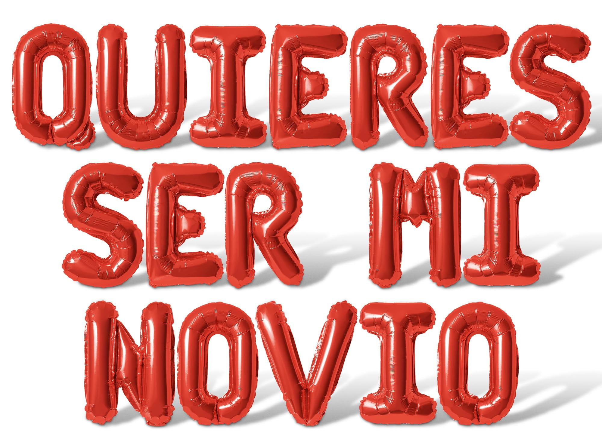 Letter Balloons - QUIERES STF9 SER MI NOVIO 16" Inch Alphabet Letters ...