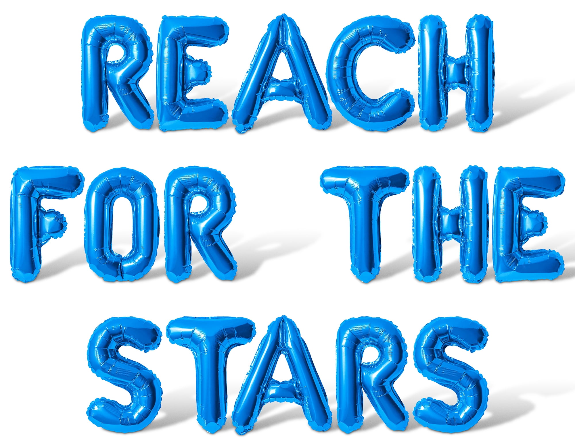Letter Balloons - REACH FOR THE STARS 16" Inch Alphabet Letters Foil ...