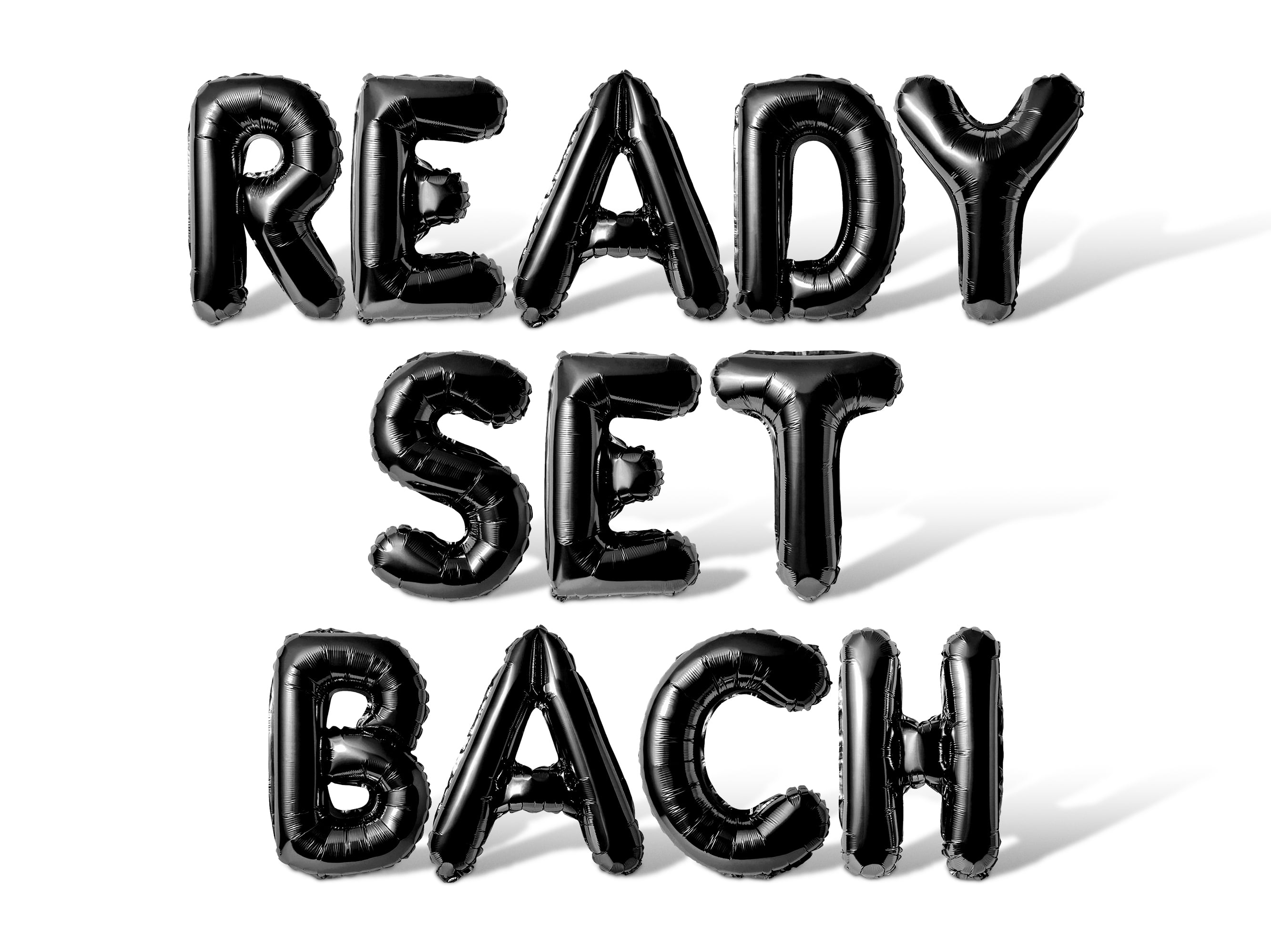 Letter Balloons - READY SET BACH 16" Inch Alphabet Letters Foil Mylar ...