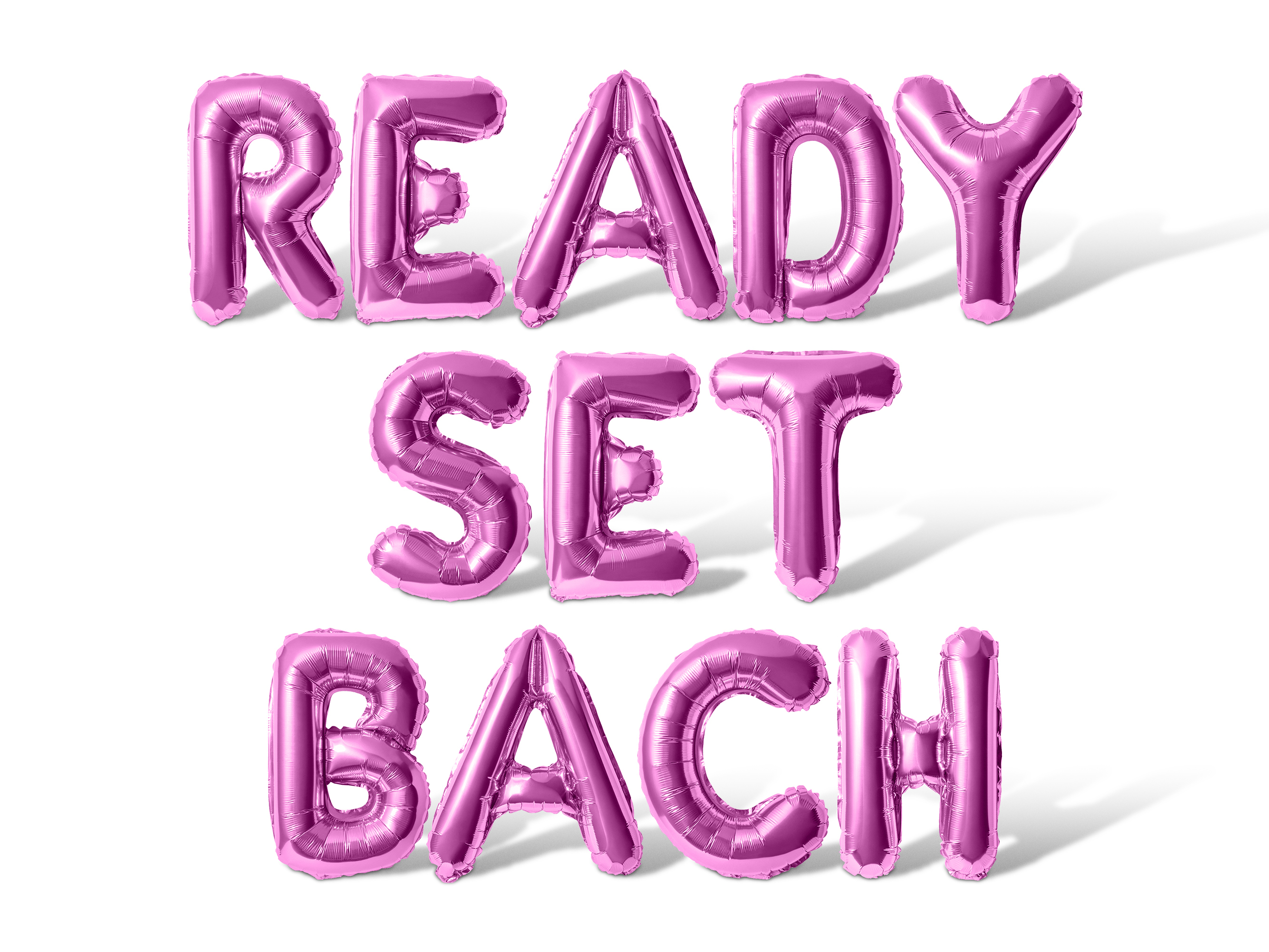 Letter Balloons - READY SET BACH 16" Inch Alphabet Letters Foil Mylar ...