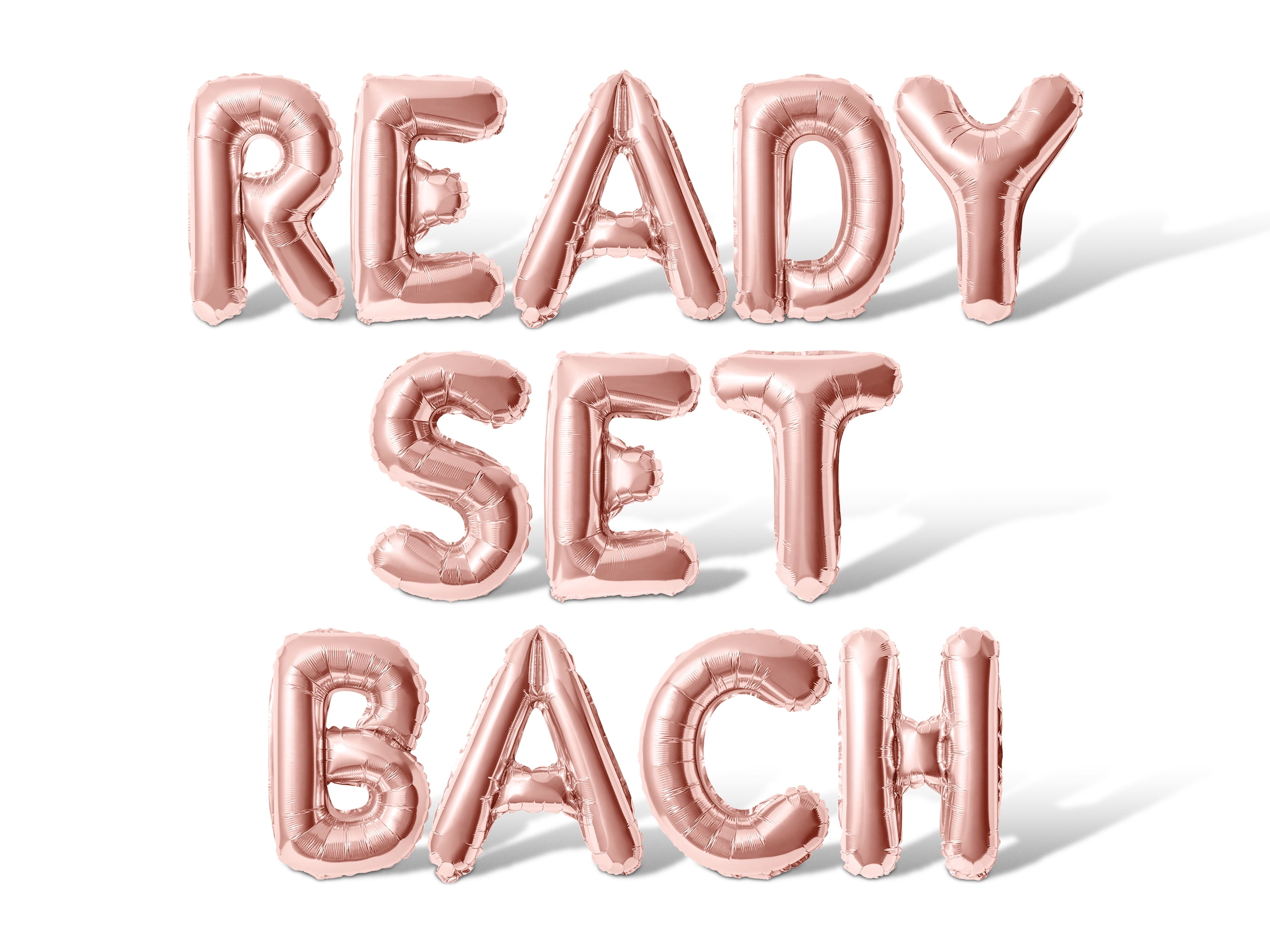 Letter Balloons - READY SET BACH 16" Inch Alphabet Letters Foil Mylar ...