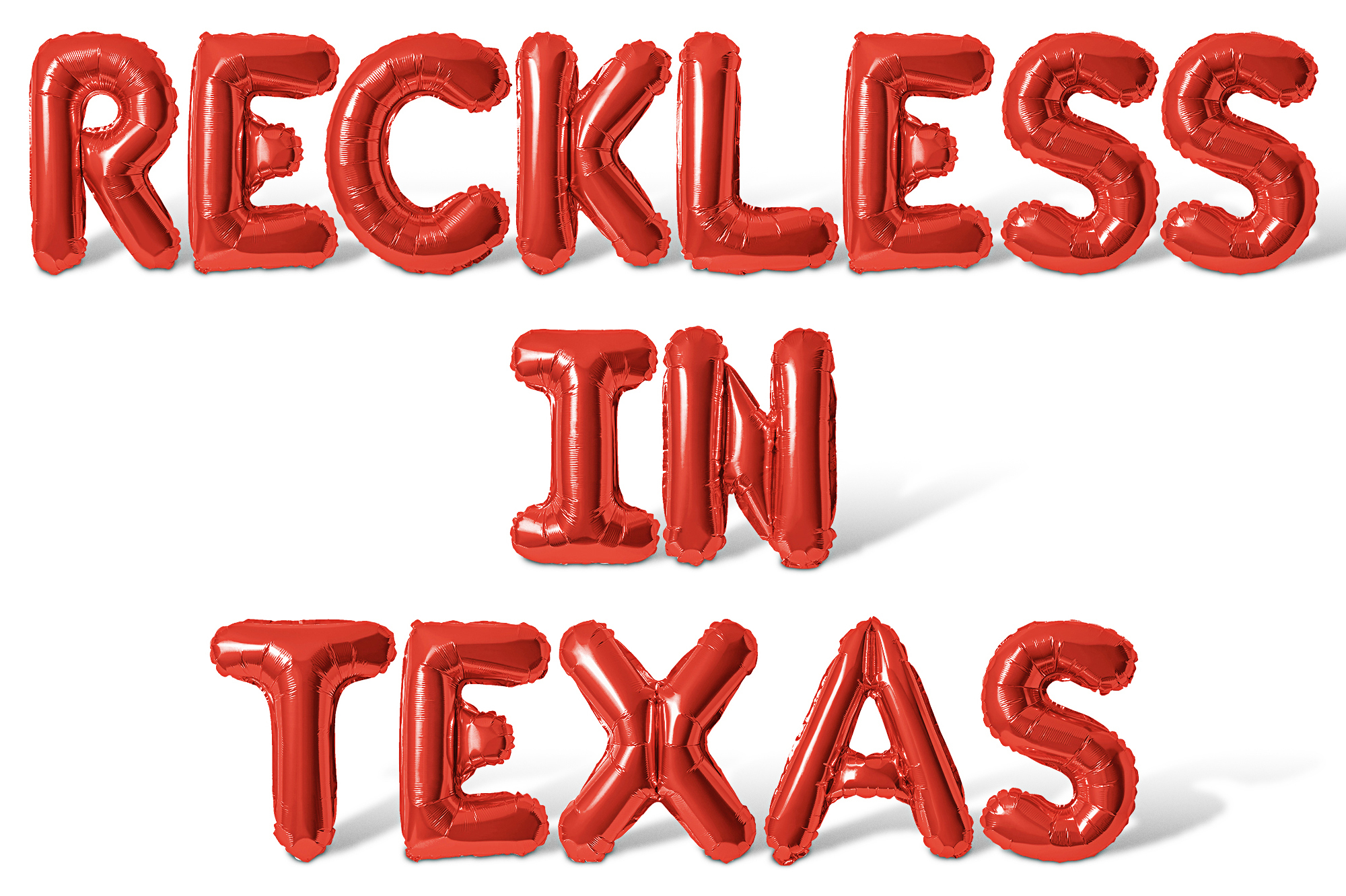 Letter Balloons - RECKLESS IN TEXAS 16" Inch Alphabet Letters Foil ...