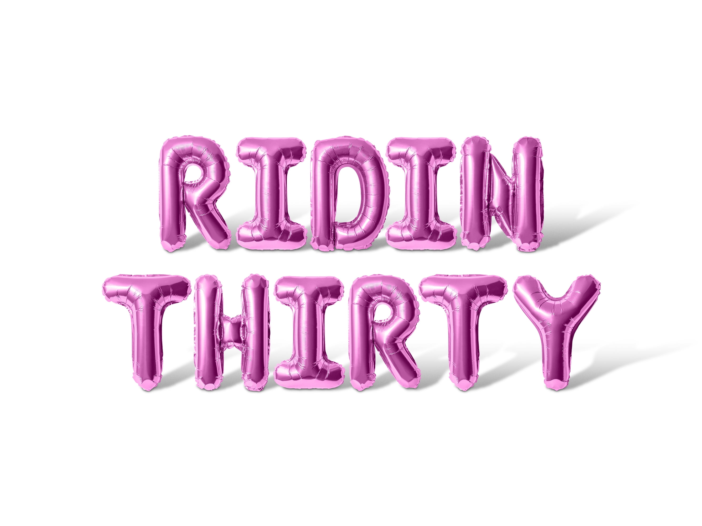 Letter Balloons - RIDIN THIRTY 16" Inch Alphabet Letters Foil Mylar ...
