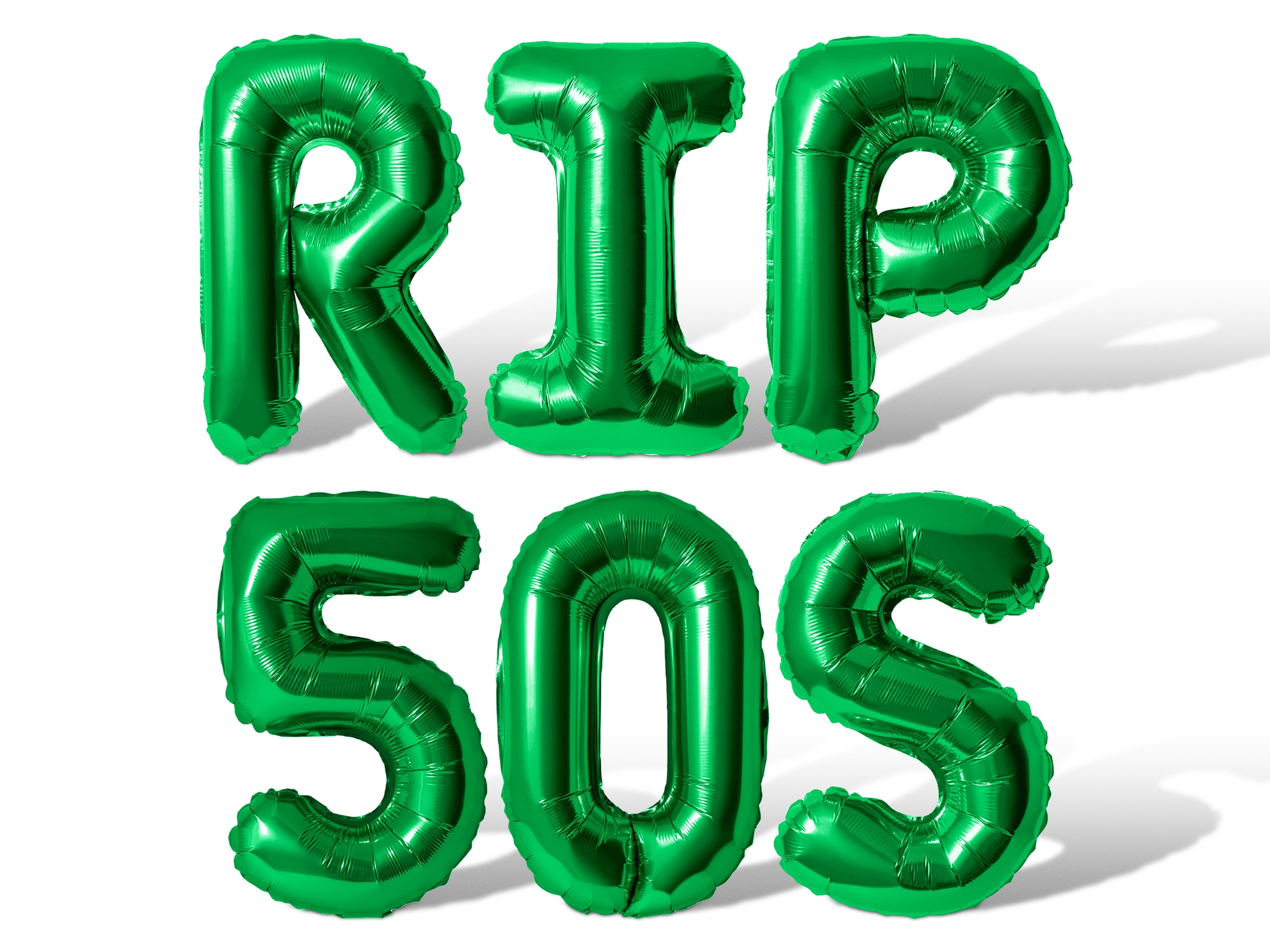 Letter Balloons - RIP 50S 16" Inch Alphabet Letters Foil Mylar Balloon ...