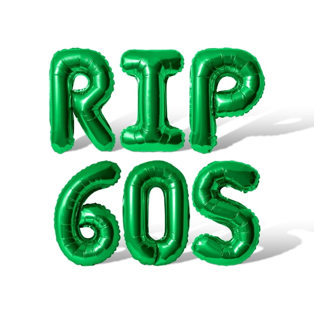 Letter Balloons - RIP 60S 16" Inch Alphabet Letters Foil Mylar Balloon ...