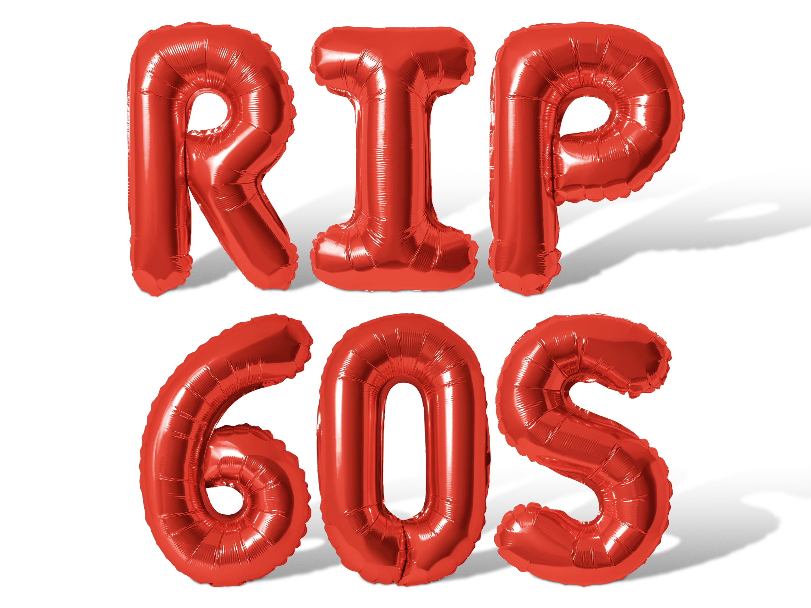 Letter Balloons - RIP 60S 16" Inch Alphabet Letters Foil Mylar Balloon ...