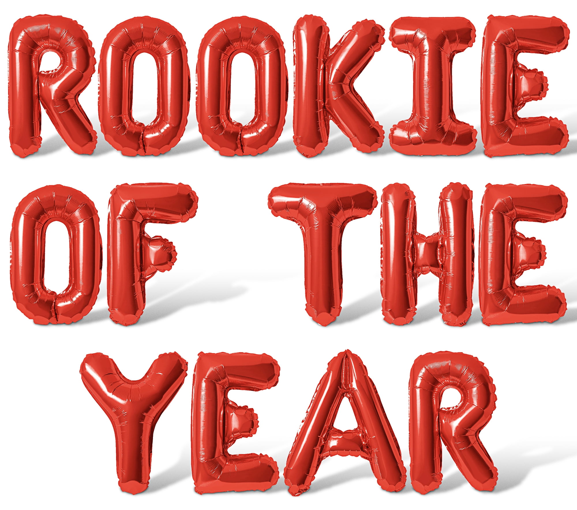 Letter Balloons - ROOKIE OF THE YEAR 16" Inch Alphabet Letters Foil ...