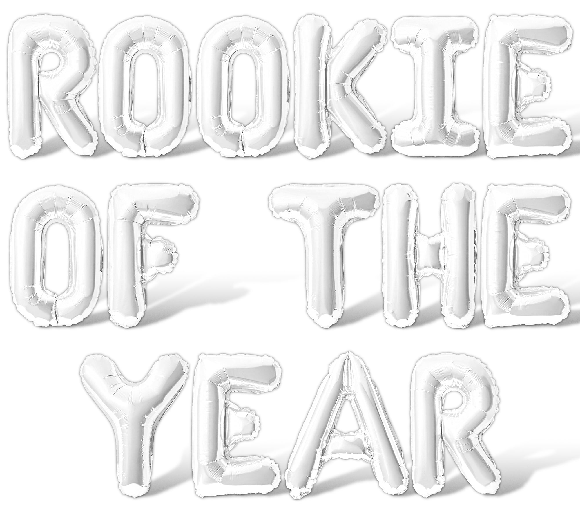 Letter Balloons - ROOKIE OF THE YEAR 16" Inch Alphabet Letters Foil ...