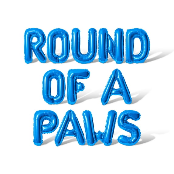 Letter Balloons - ROUND OF A PAWS 16" Inch Alphabet Letters Foil Mylar ...