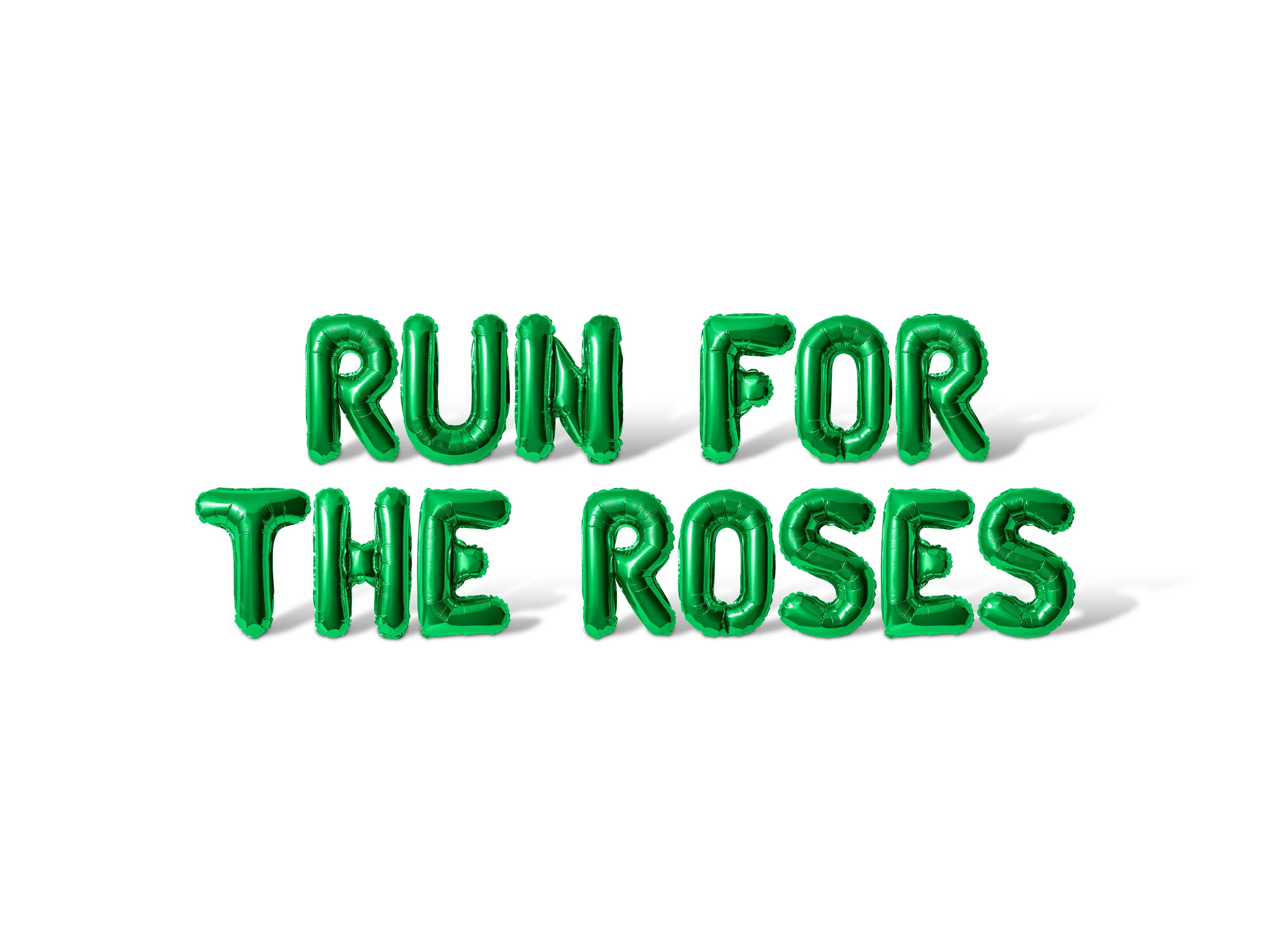 Letter Balloons - RUN FOR THE ROSES 16" Inch Alphabet Letters Foil ...