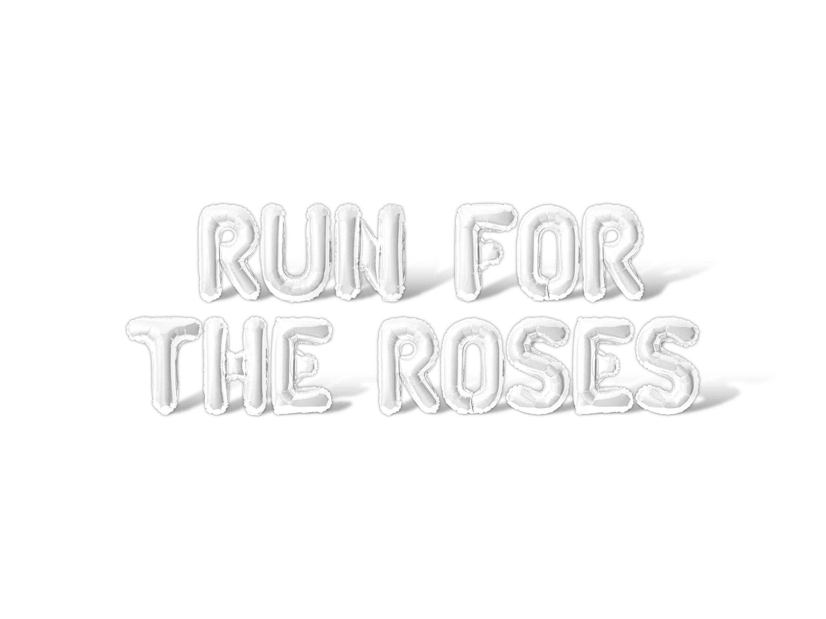 Letter Balloons - RUN FOR THE ROSES 16" Inch Alphabet Letters Foil ...