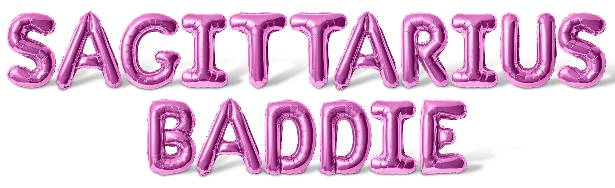 Letter Balloons - SAGITTARIUS BADDIE 16" Inch Alphabet Letters Foil ...