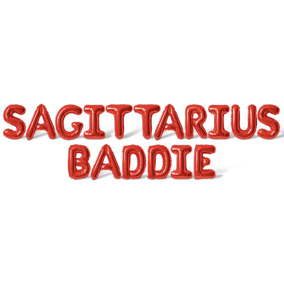 Letter Balloons - SAGITTARIUS BADDIE 16" Inch Alphabet Letters Foil ...
