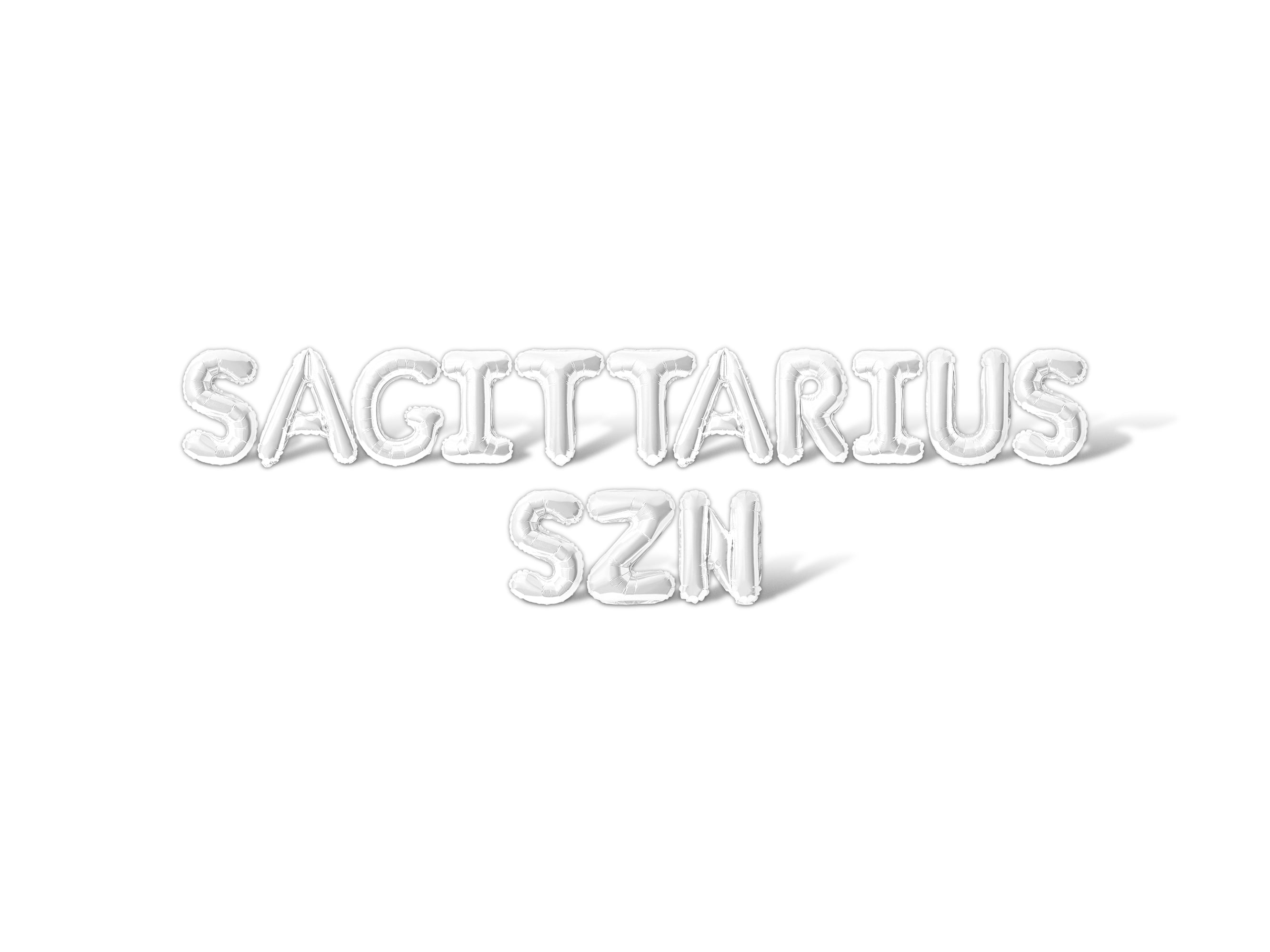 Letter Balloons - SAGITTARIUS SZN 16" Inch Alphabet Letters Foil Mylar ...