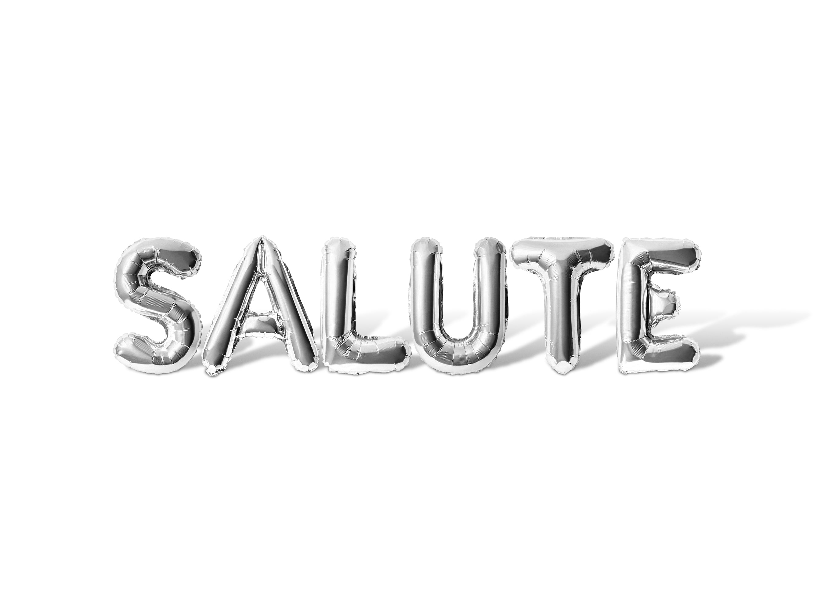 Letter Balloons - SALUTE 16" Inch Alphabet Letters Foil Mylar Balloon ...
