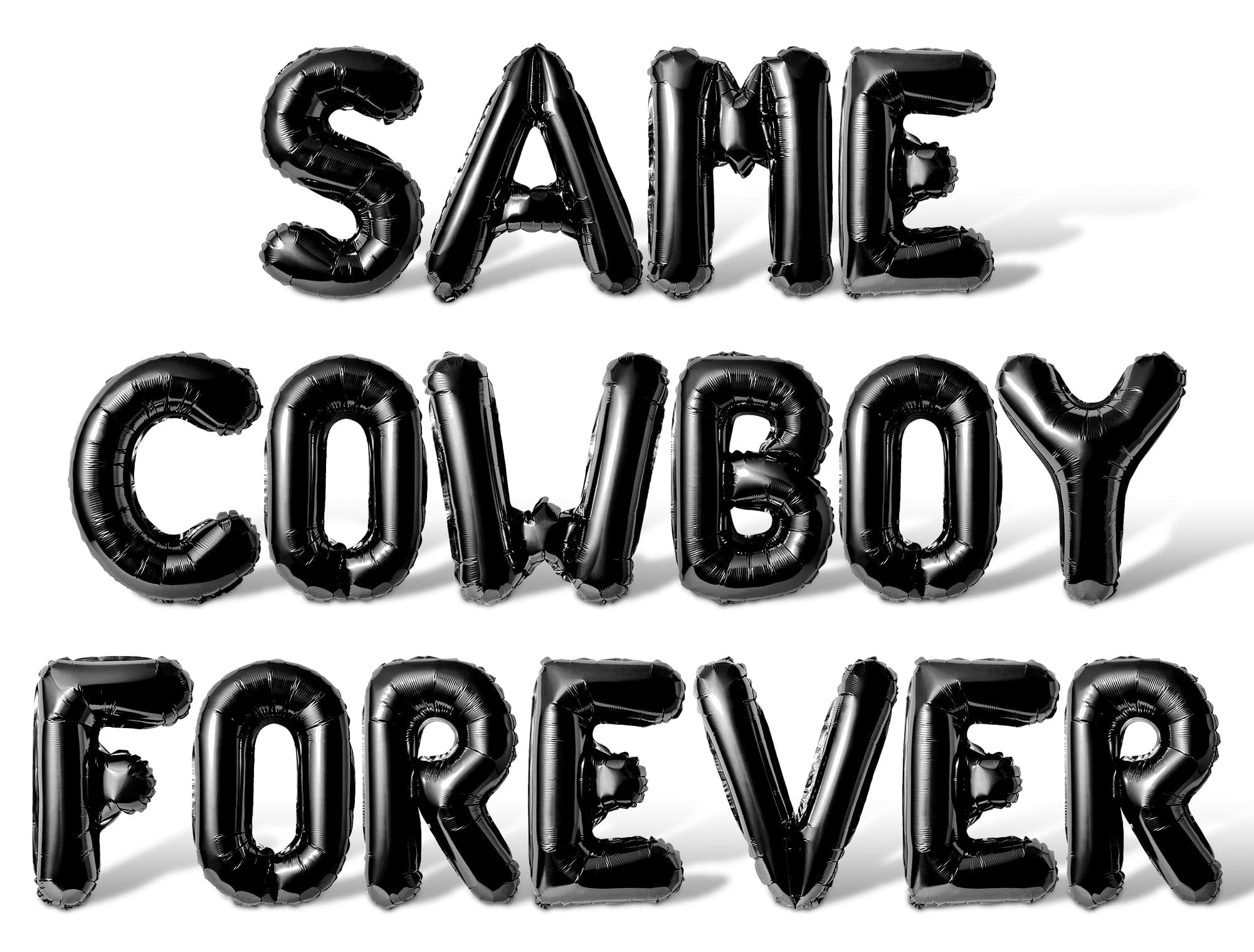 Letter Balloons - SAME KEF16 COWBOY FOREVER 16" Inch Alphabet Letters ...