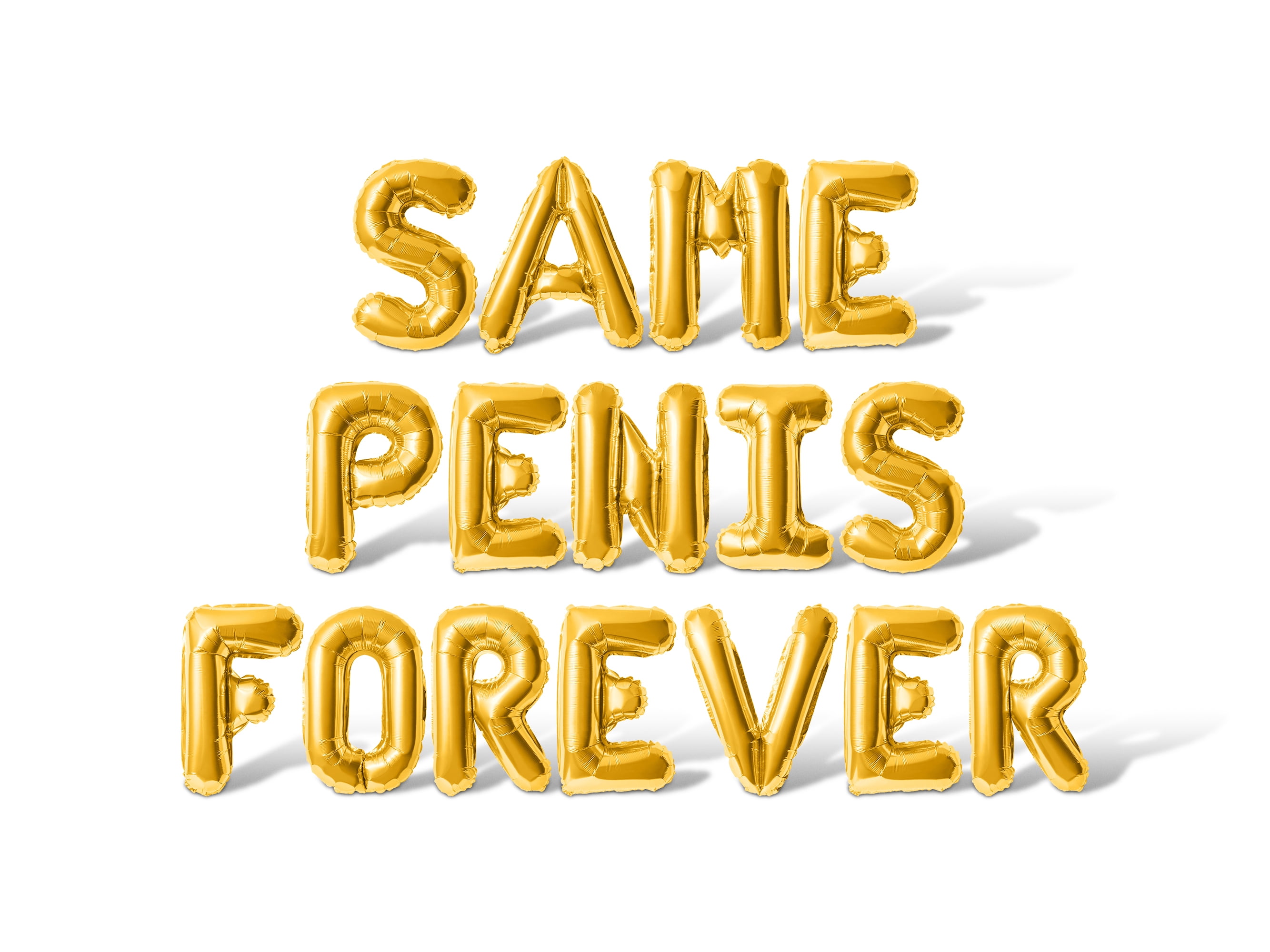 Letter Balloons - SAME PENlS FOREVER 16" Inch Alphabet Letters Foil ...