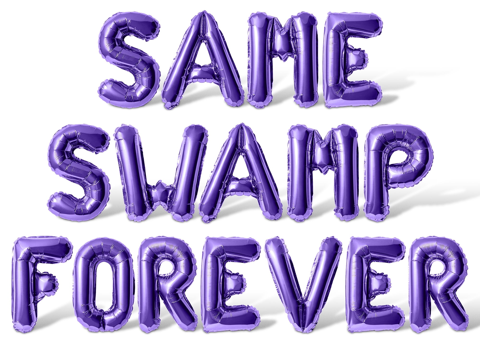 Letter Balloons - SAME SWAMP FOREVER 16" Inch Alphabet Letters Foil ...