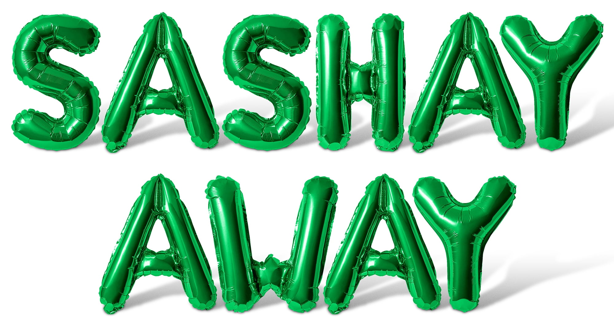 Letter Balloons - SASHAY AWAY 16" Inch Alphabet Letters Foil Mylar ...