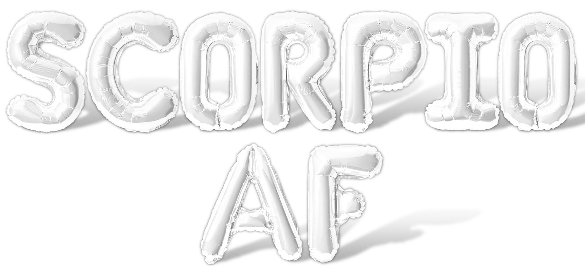 Letter Balloons - SCORPIO AF 16" Inch Alphabet Letters Foil Mylar ...