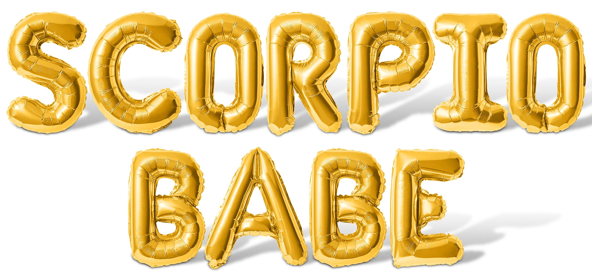 Letter Balloons - SCORPIO BABE 16" Inch Alphabet Letters Foil Mylar ...