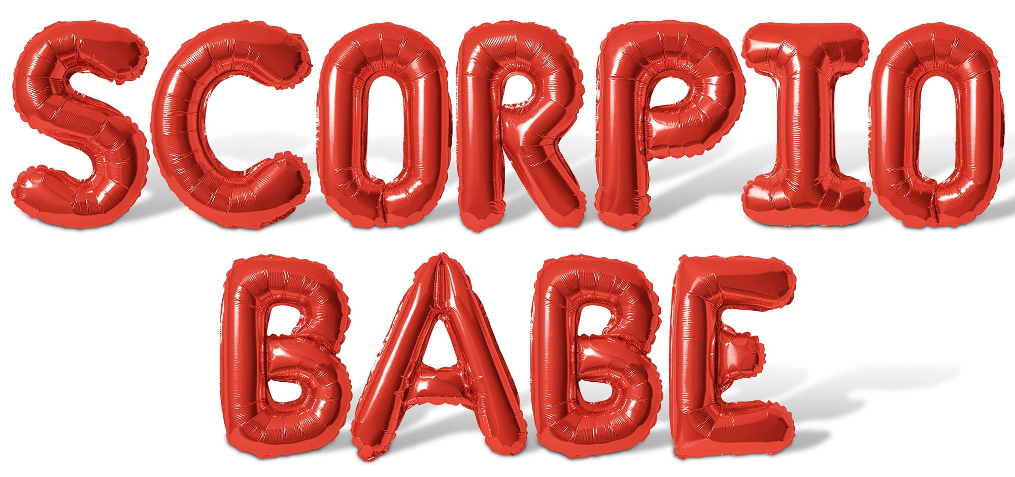 Letter Balloons - SCORPIO BABE 16" Inch Alphabet Letters Foil Mylar ...