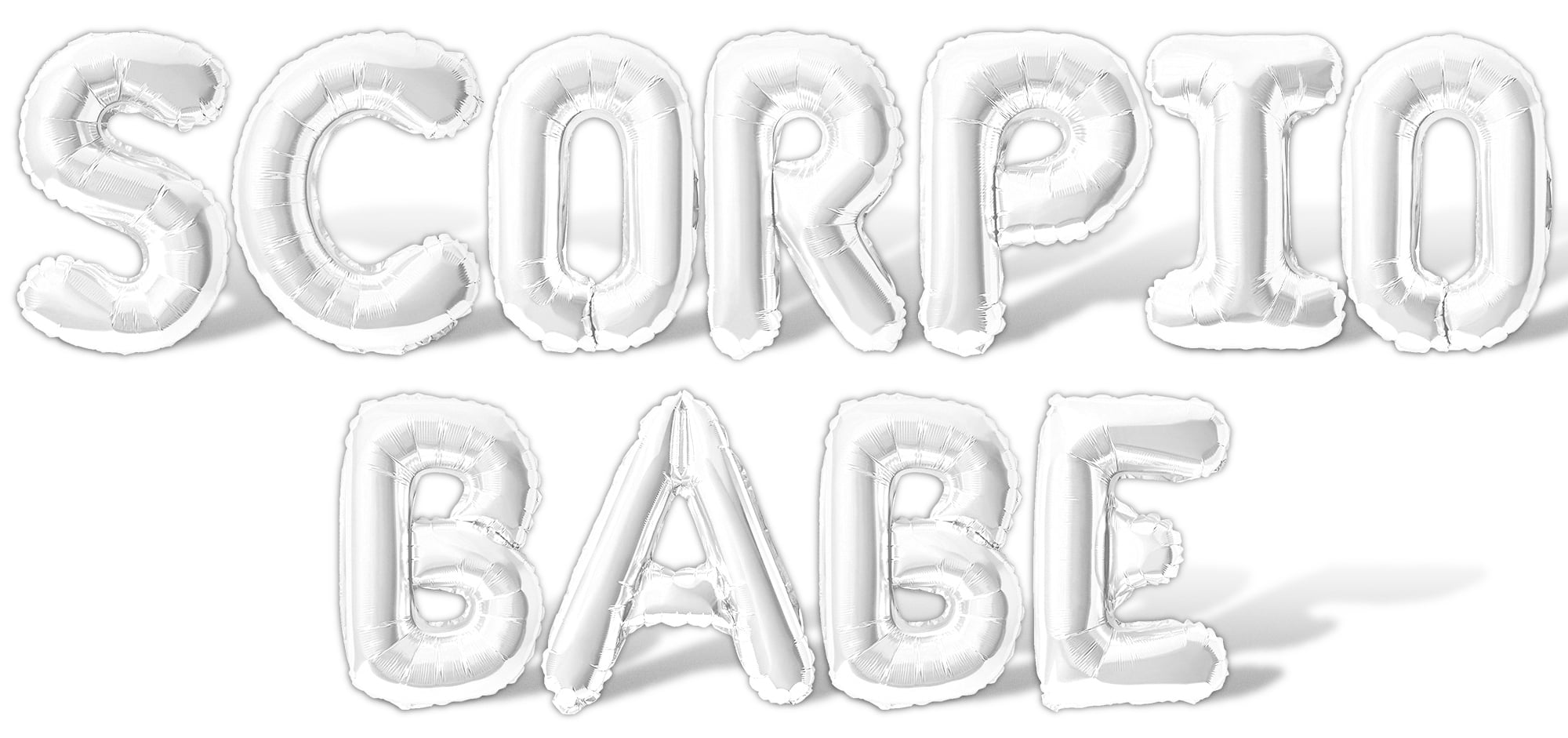 Letter Balloons - SCORPIO BABE 16" Inch Alphabet Letters Foil Mylar ...