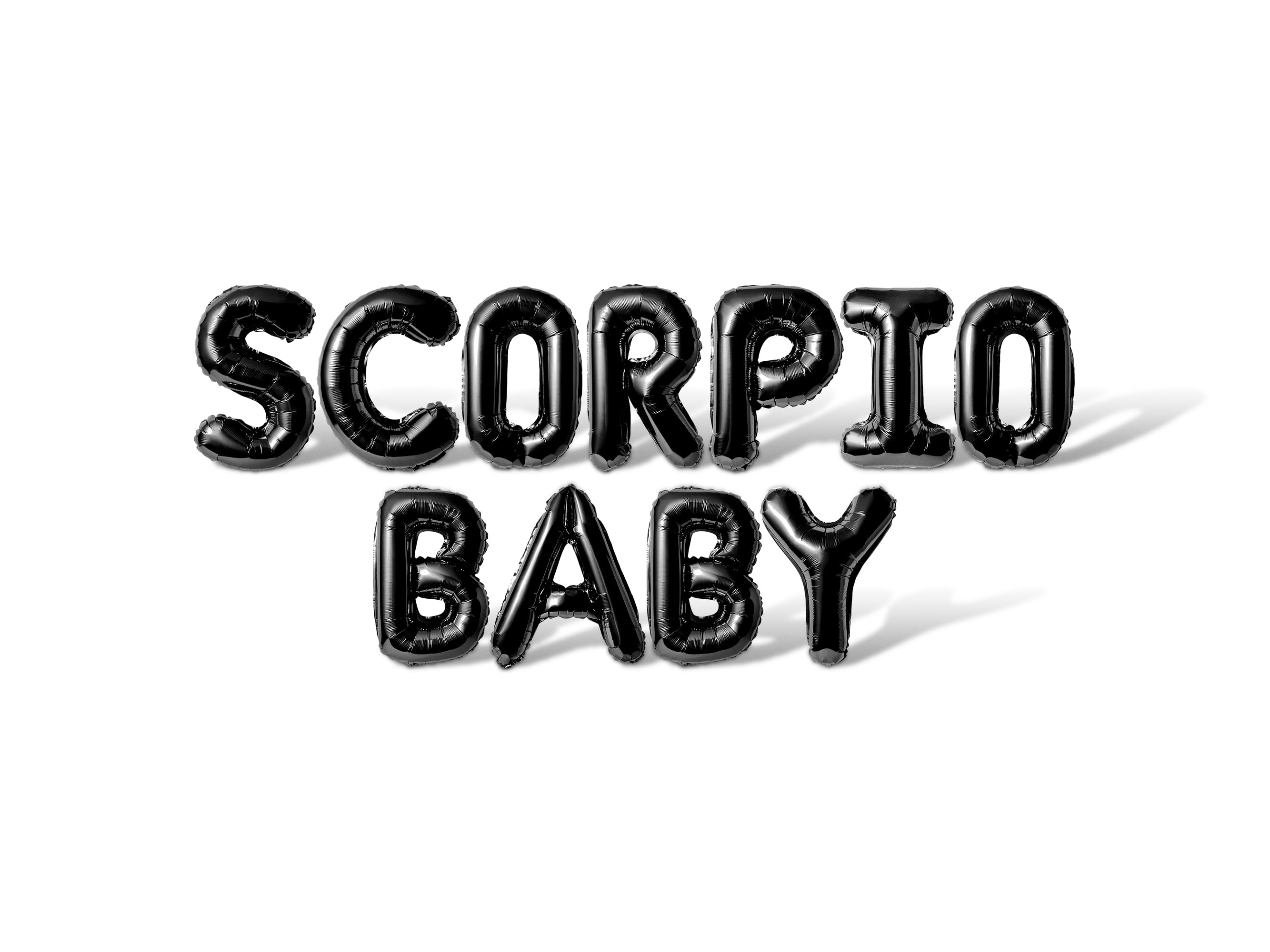 Letter Balloons - SCORPIO BABY 16" Inch Alphabet Letters Foil Mylar ...