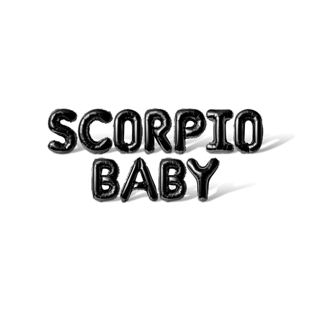 Letter Balloons - SCORPIO BABY 16" Inch Alphabet Letters Foil Mylar ...