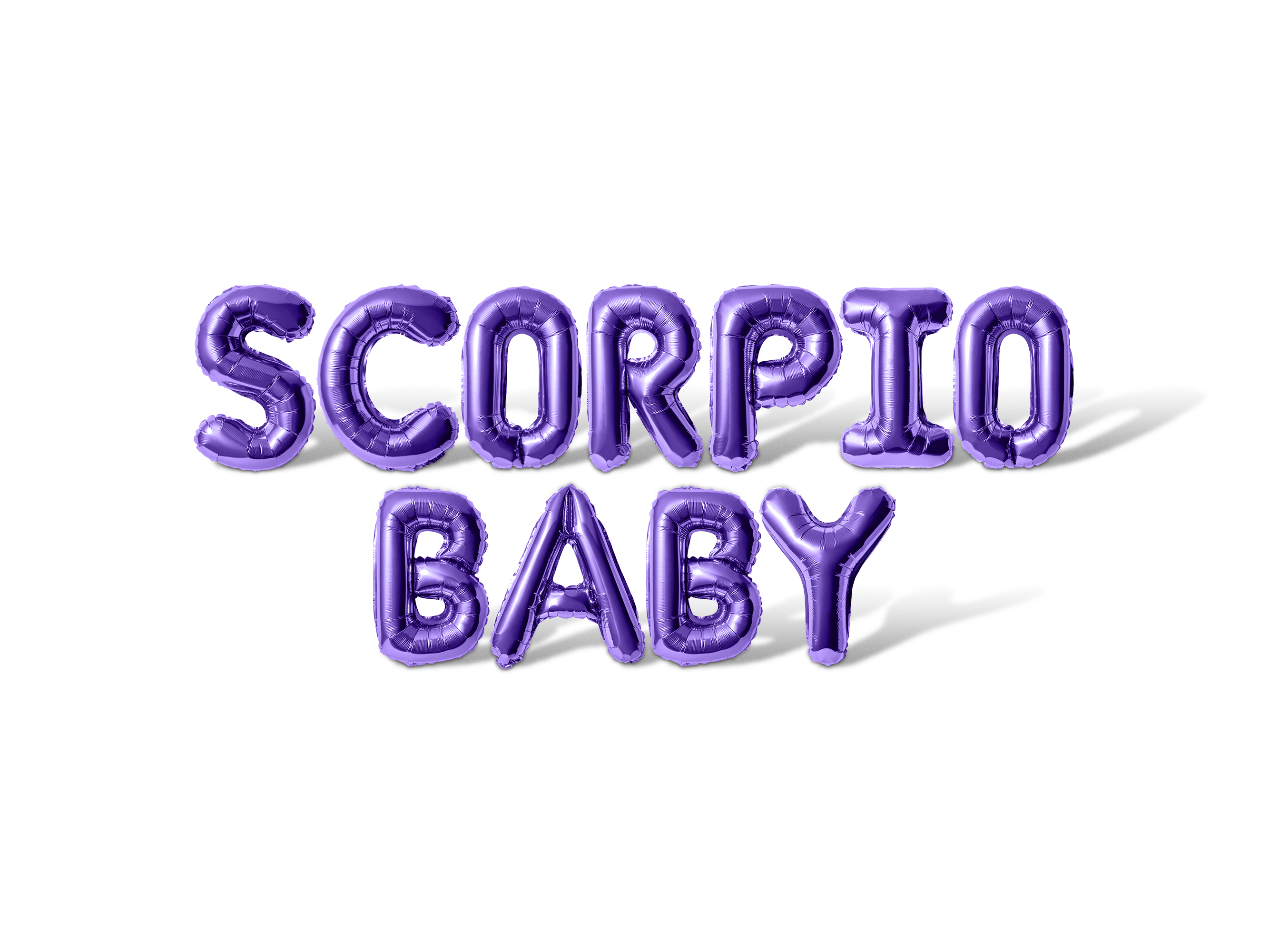 Letter Balloons - SCORPIO BABY 16" Inch Alphabet Letters Foil Mylar ...